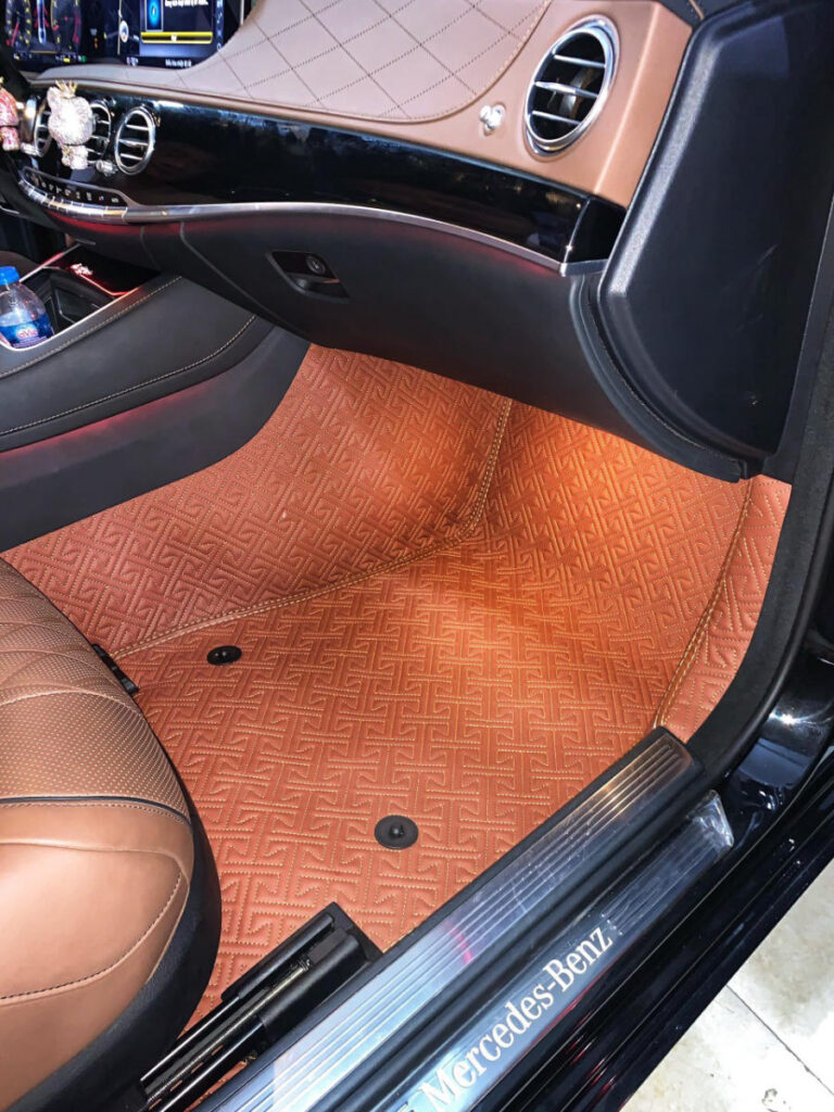 Thảm Lót Sàn Mercedes S450 360 Độ Da Bò Cao Cấp
