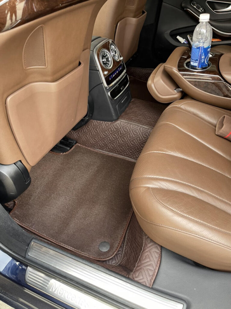 Thảm Lót Sàn Mercedes S450 360 Độ Màu Nâu Cao Cấp