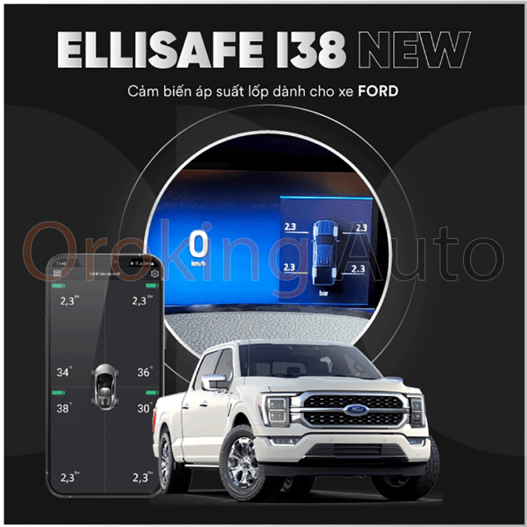 Cảm Biến Áp Suất Lốp ICAR Ellisafe i38 New - Dành Riêng Cho Xe Ford